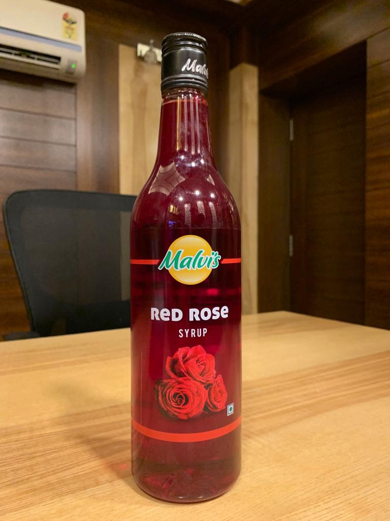 Malvi's Red Rose Syrup / Rose sharbat
